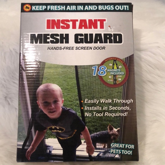 Other | Instant Mesh Guard Hands Free Screen Doornib | Poshmark